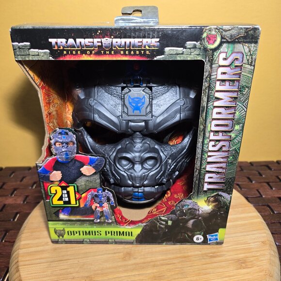 Hasbro | Toys | Nib Transformers Optimus Primal 2 In Rise Of The Beasts Hasbro Mask Figure ...